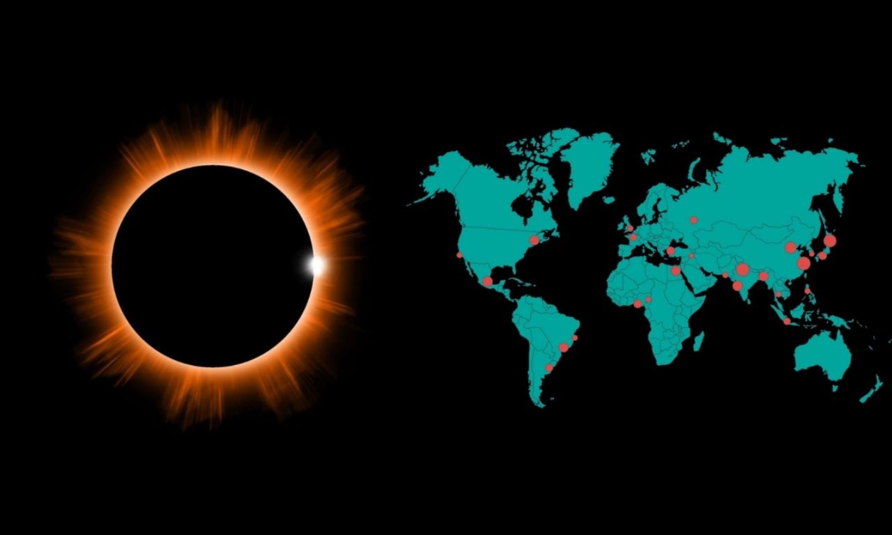 El eclipse más largo del siglo XXI: Los países que quedarán en ...