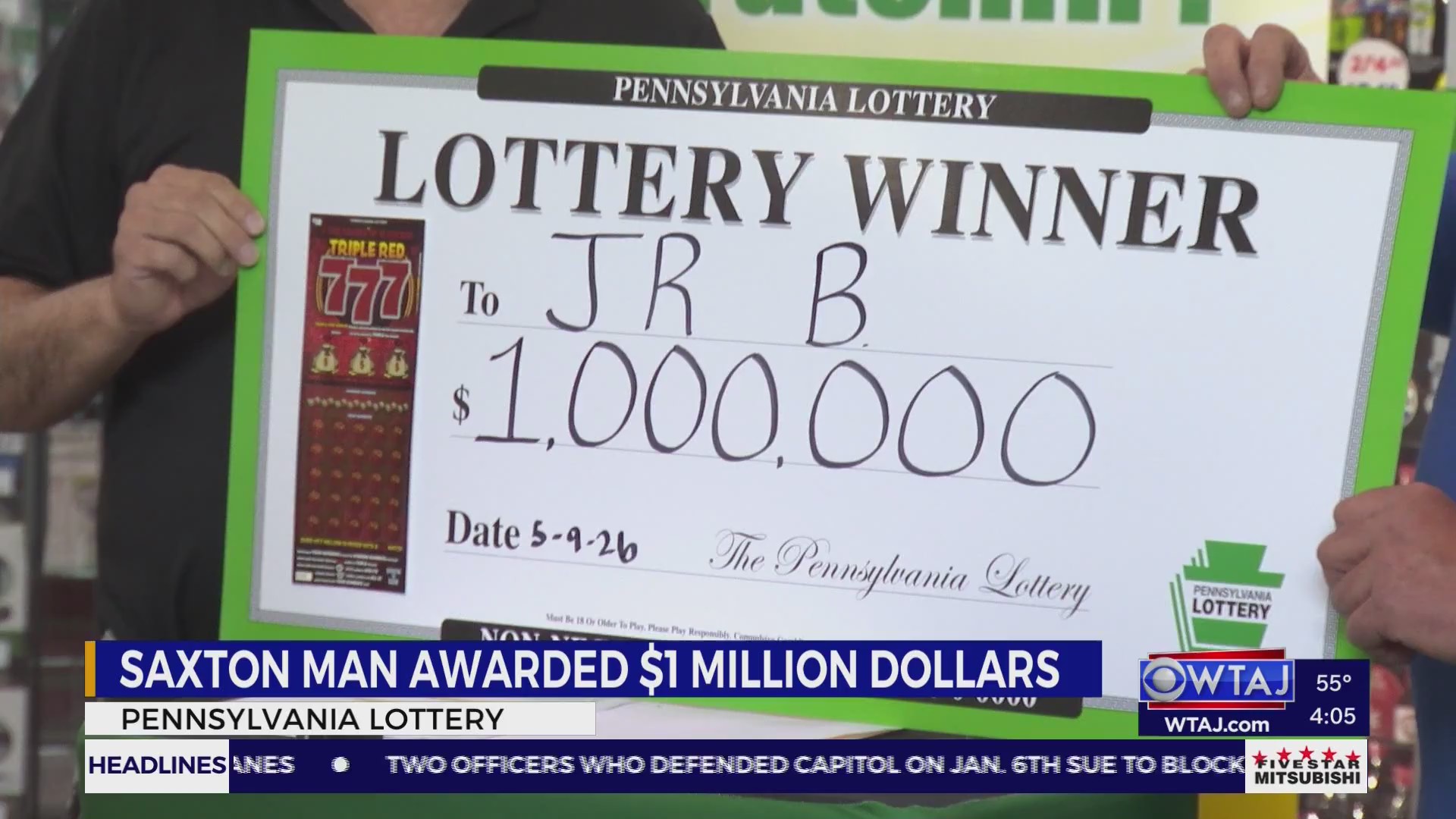 US Navy veteran strikes it rich with Pennsylvania Lottery scratch-off