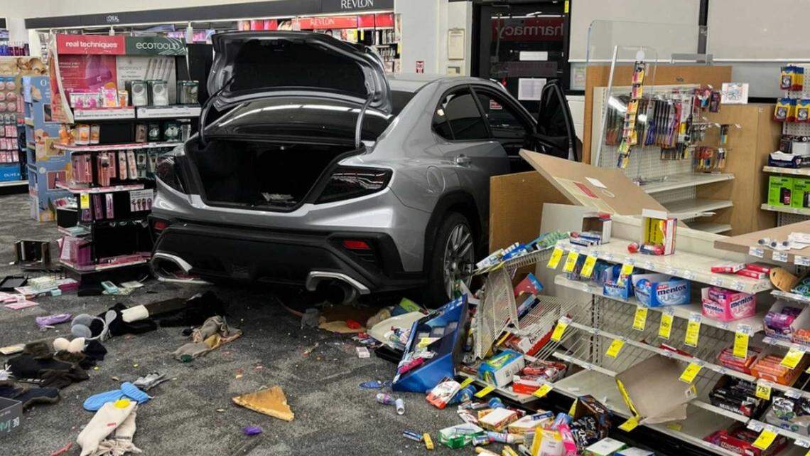 Would-be thief crashes car through North Auburn drug store in apparent ...