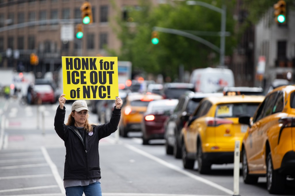 Fed vehicles booted from NYC parking garage after raucous anti-ICE protest