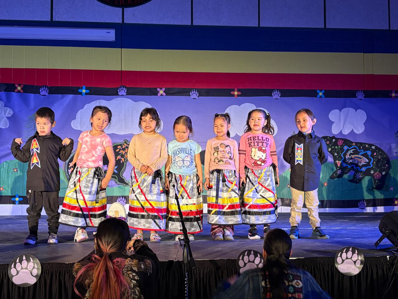 Chief Payepot School arts and language festival shares stories of the bear