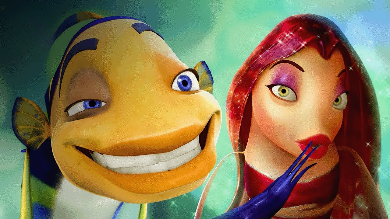 Oscar meets the baddest fish in the reef (Angelina Jolie) Shark Tale