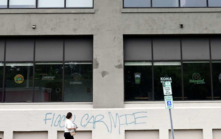 'Flock 4 mayor': Troy City Hall, several downtown sites sprayed with ...