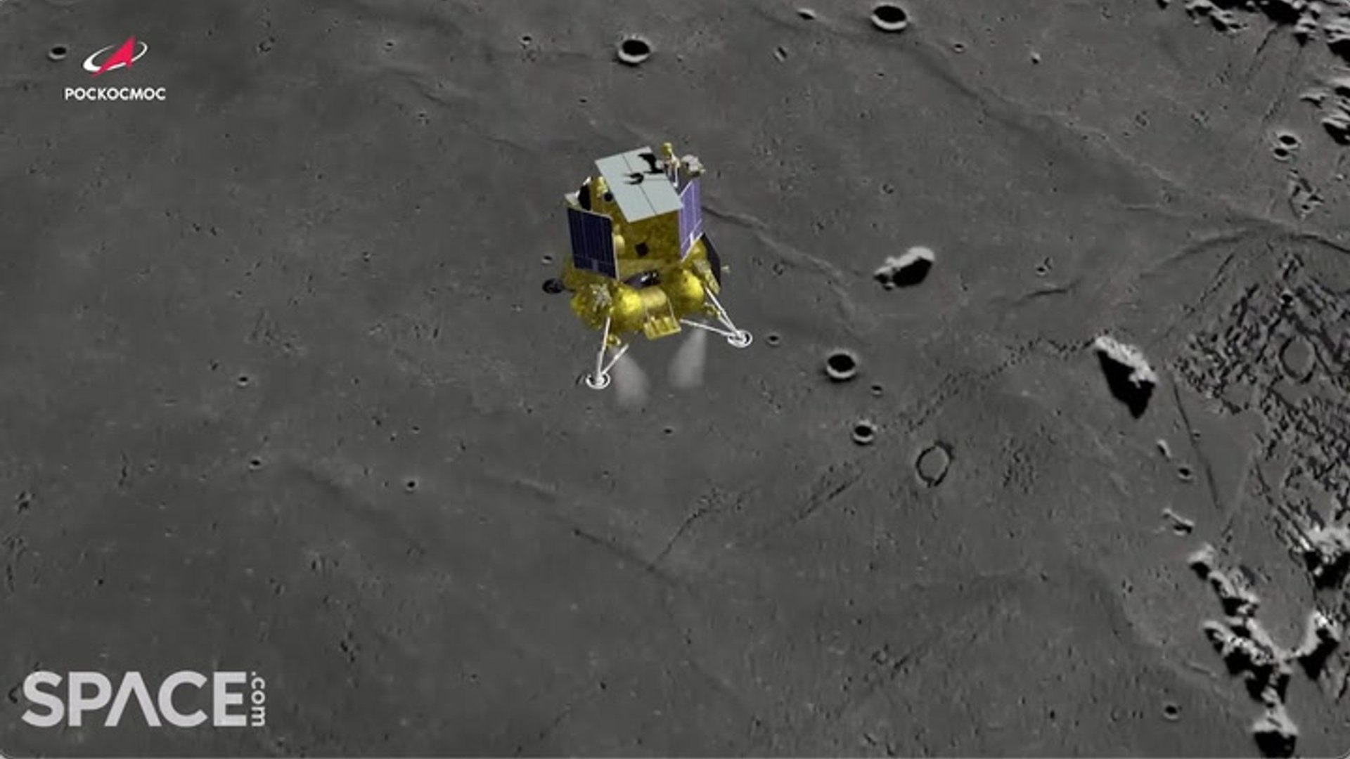 Watch How Russia's Luna-25 Lunar Lander Crashed In Moon, Ending Mission