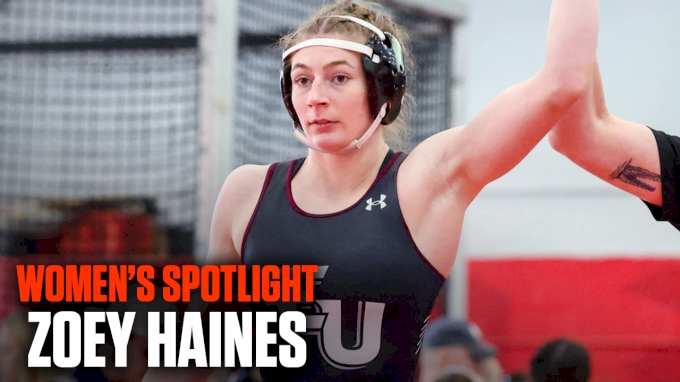 Cradle 'em up! Zoey Haines is a pinning machine