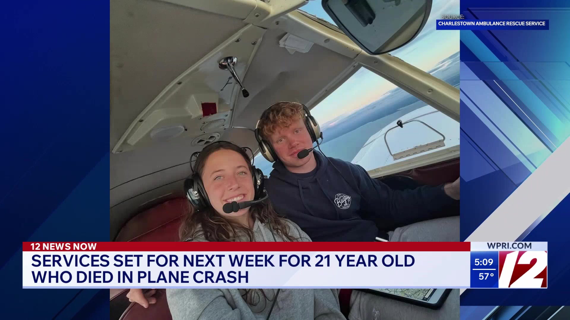 Services announced for young pilot killed in Westerly plane crash