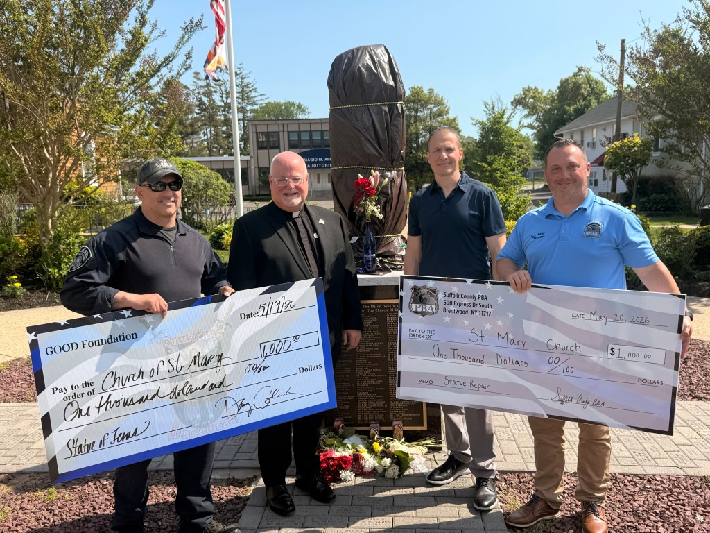 Vandal beheads Jesus Christ statue at Long Island church but cops step ...