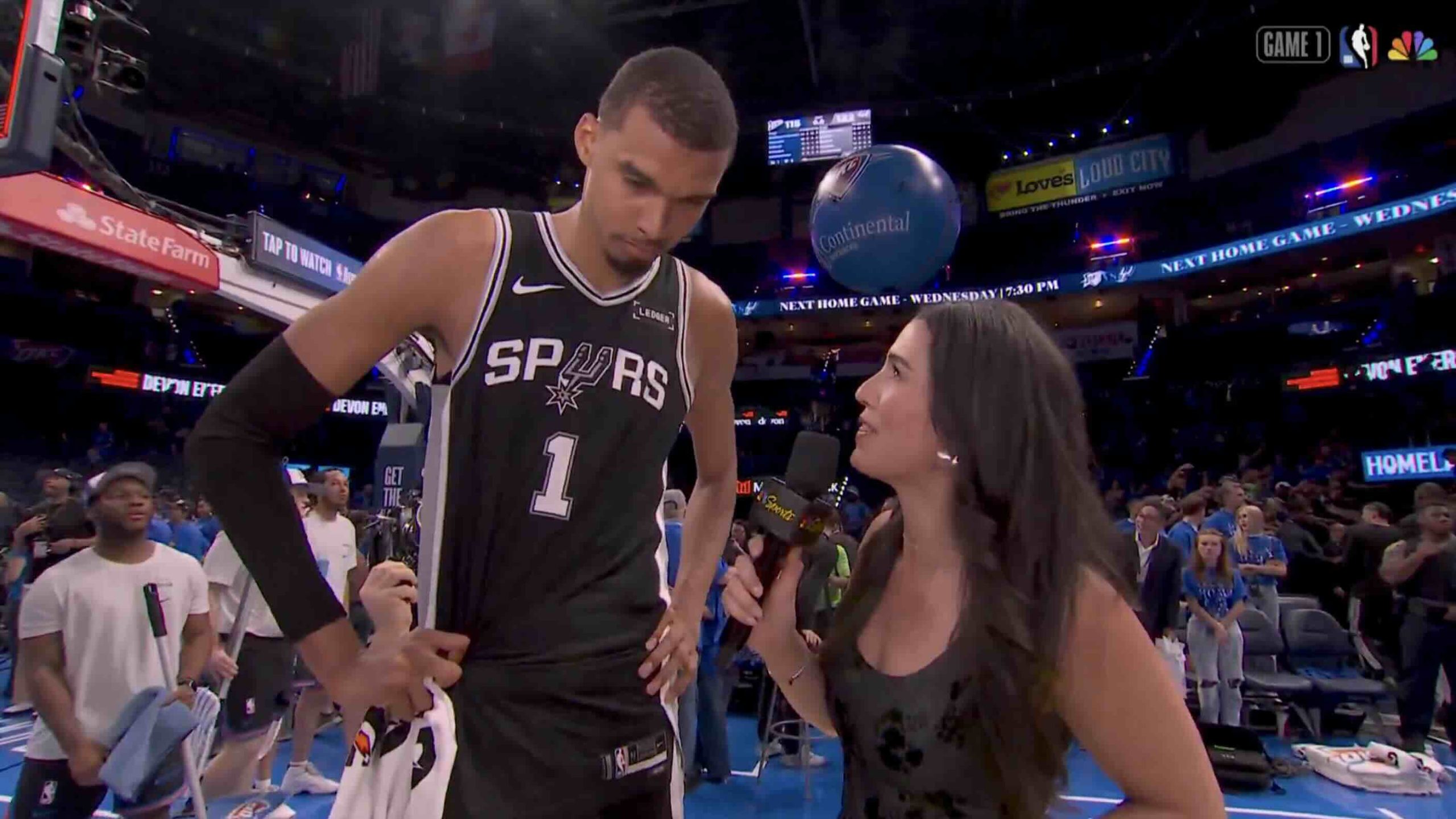NBA postgame interview solution offered