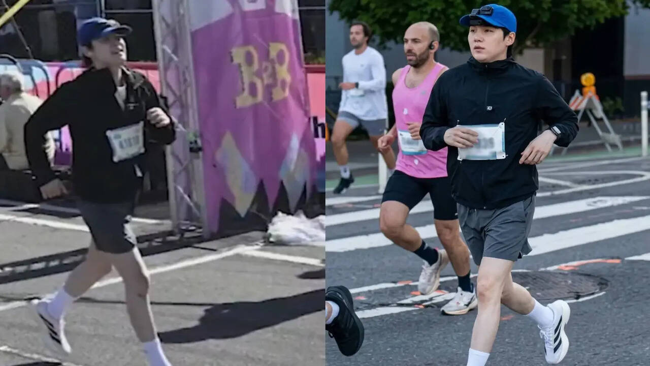 Suga of BTS secretly finished a 12K marathon prior to the Stanford ...