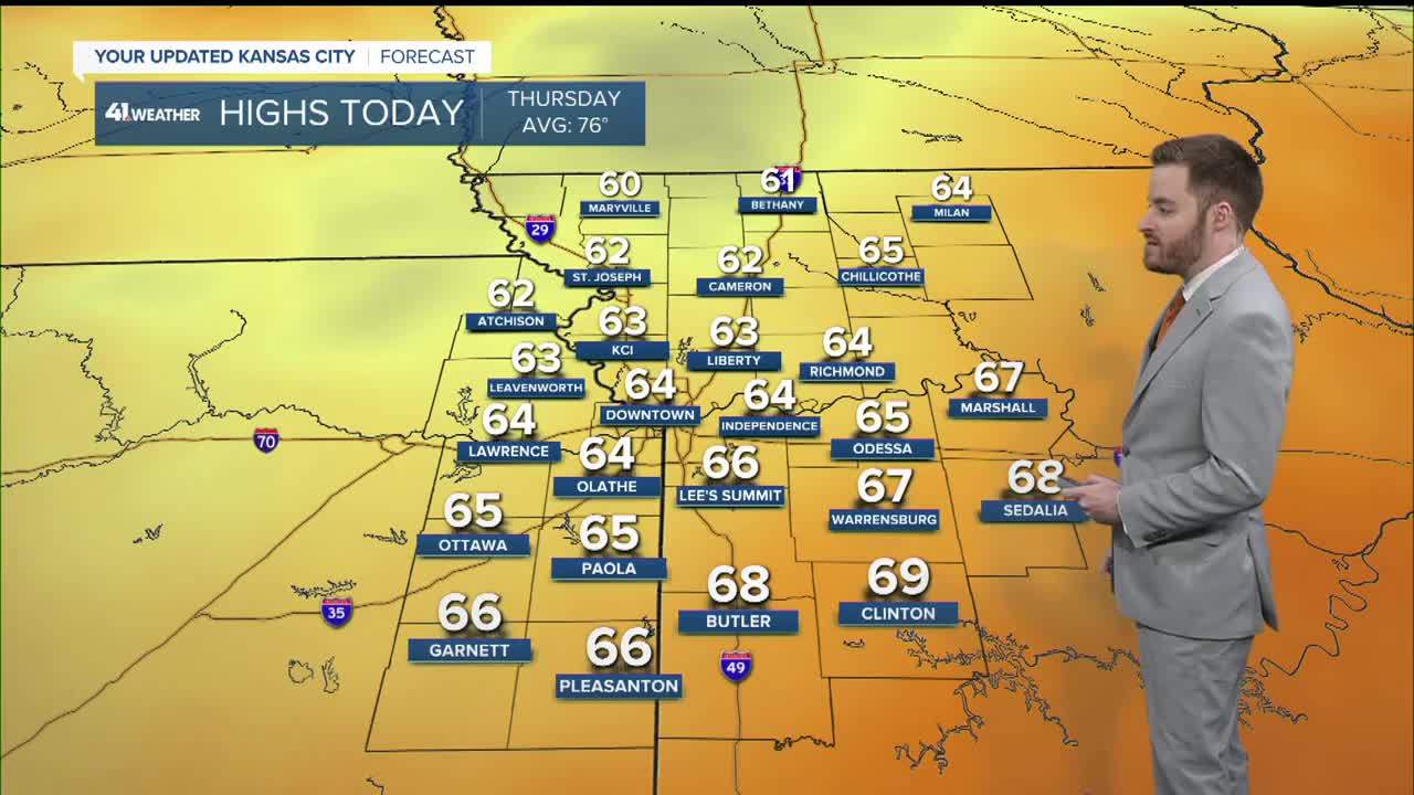 KSHB 41 weather Thursday noon update