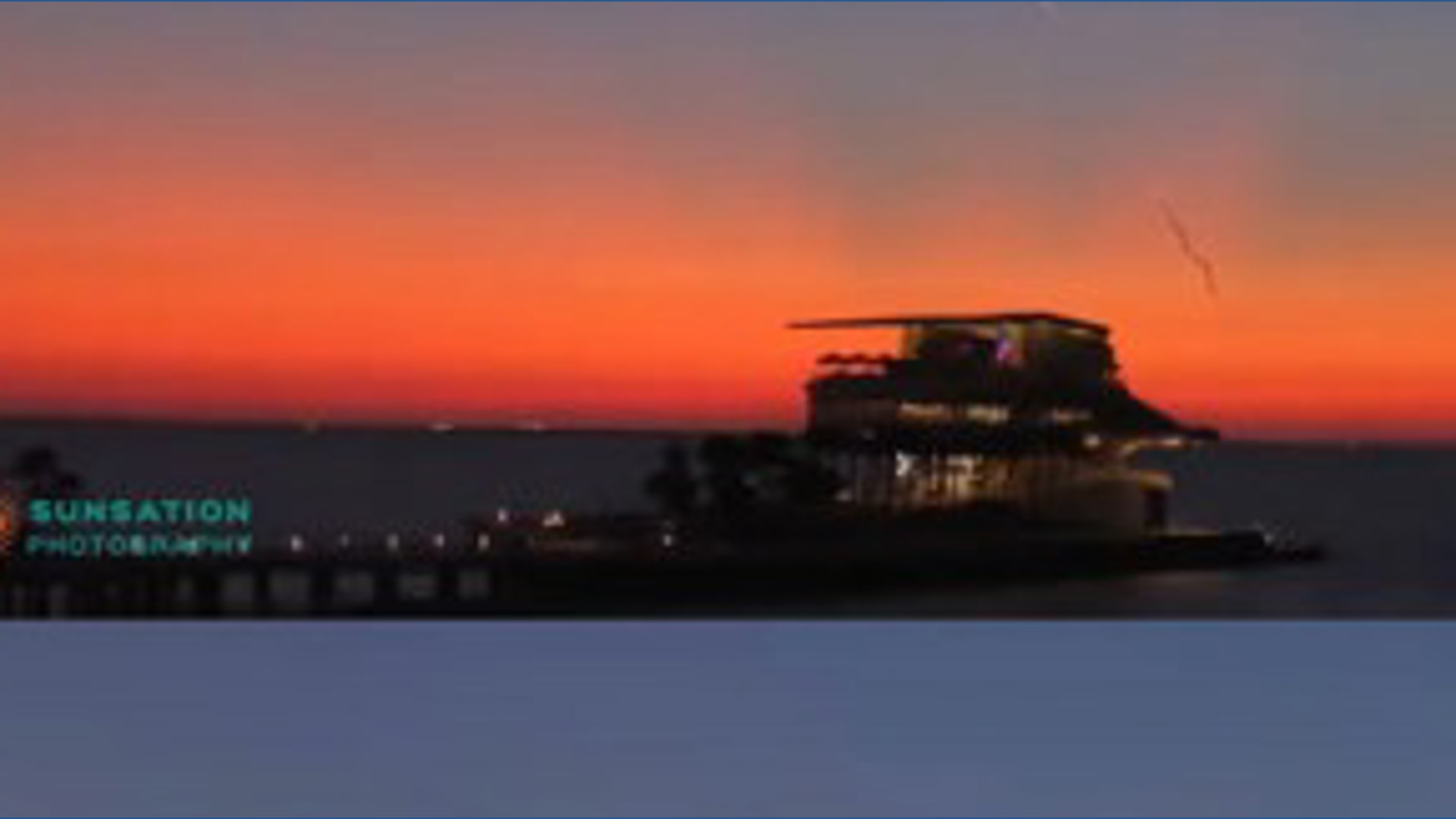 Noctilucent cloud forms over St. Pete Pier after SpaceX launch