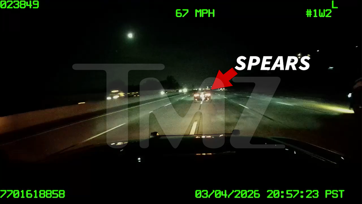 Britney Spears took three minutes to pull over during DUI arrest, on video