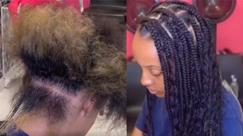 Knotless boho braids that look effortlessly chic