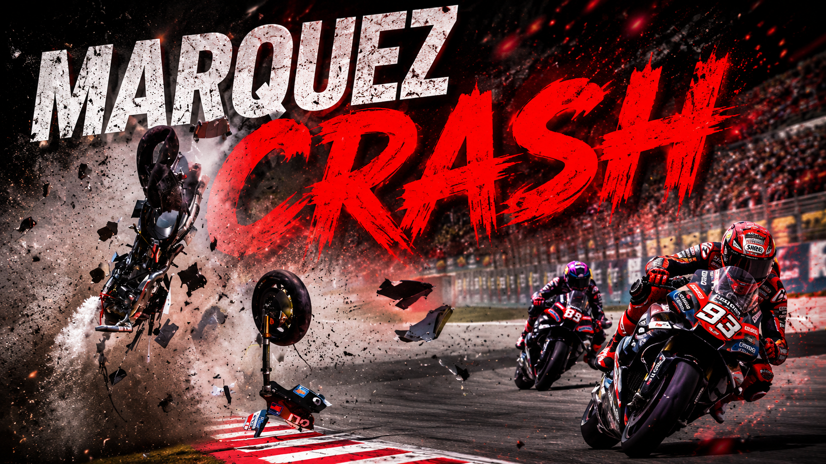 Alex Marquez injured during Catalan MotoGP crash