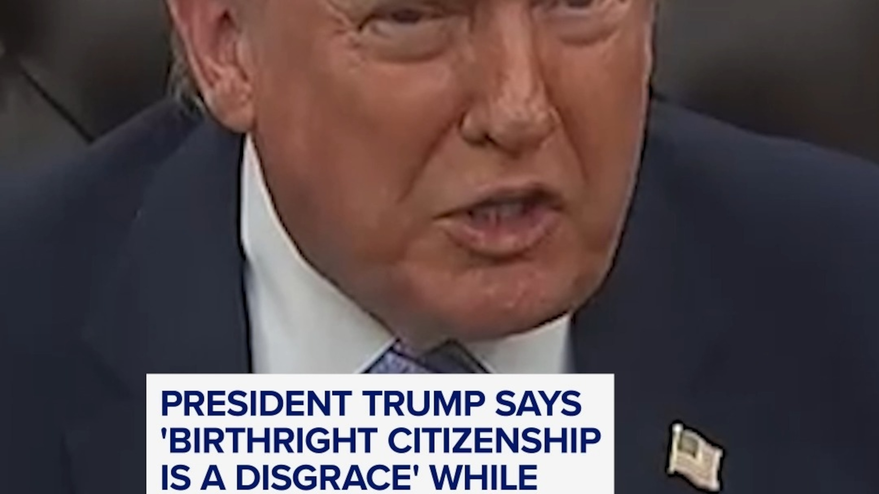 Trump says 'birthright citizenship is a disgrace' while awaiting SCOTUS ...