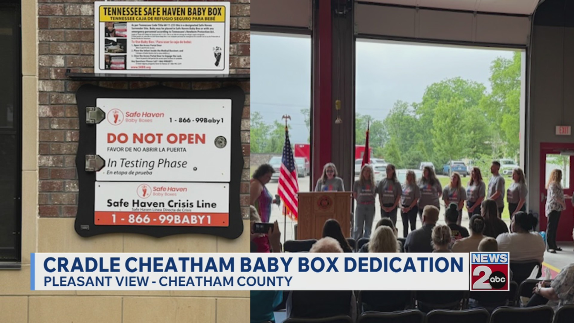 Pleasant View dedicates Safe Haven Baby Box