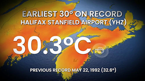 From 30 degrees to frosty, a big change sweeps Eastern Canada
