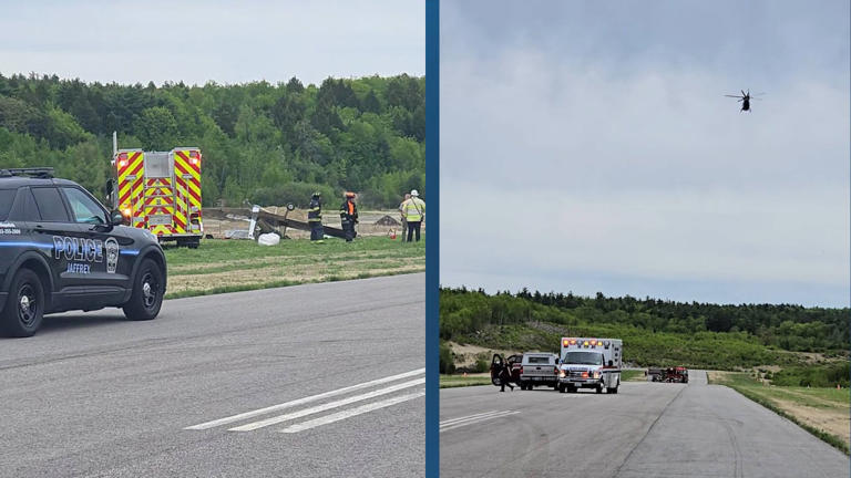 Two people LifeFlighted after plane flips over while landing in New ...