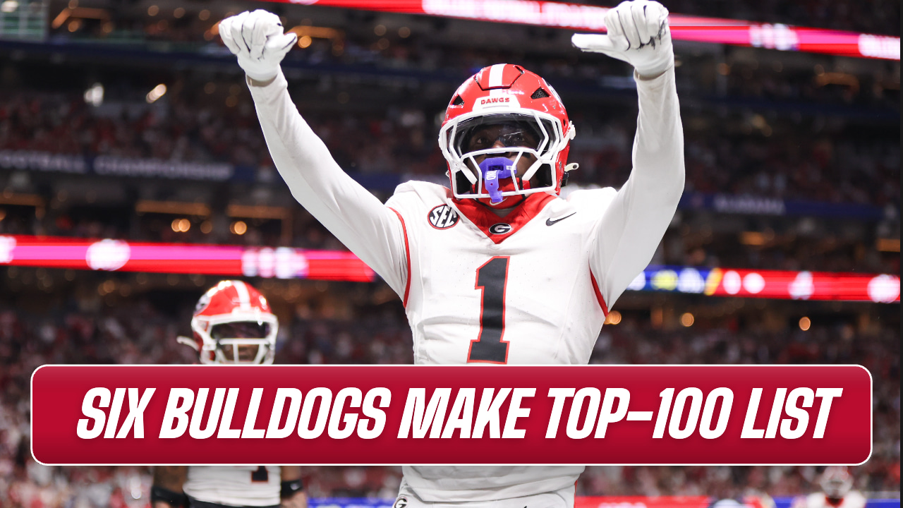 Georgia places six players in college football’s top 100 for 2026