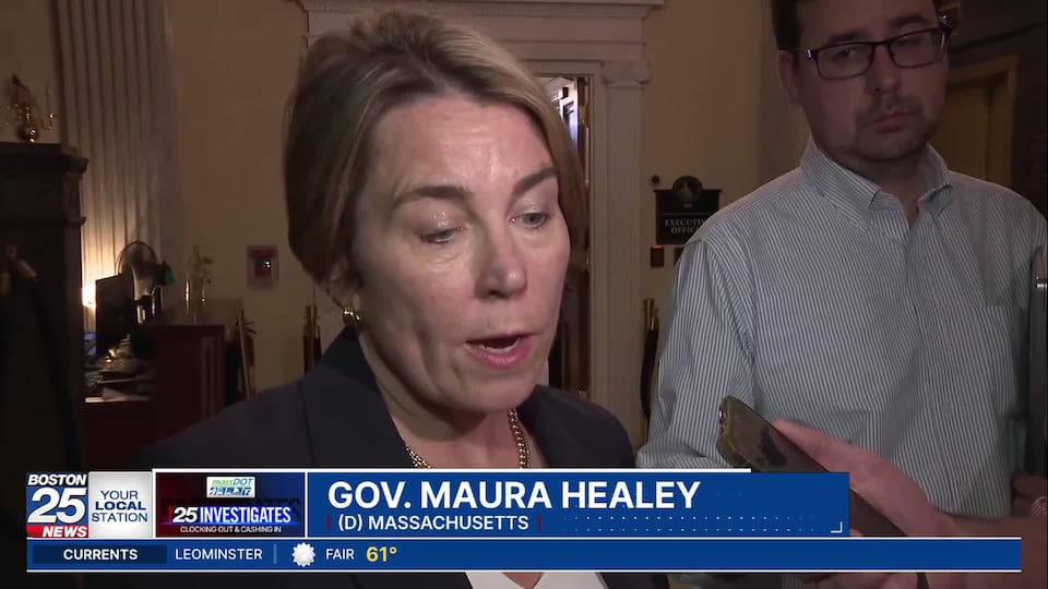 Gov. Healey reacts to 25 Investigates' bombshell MassDOT reporting