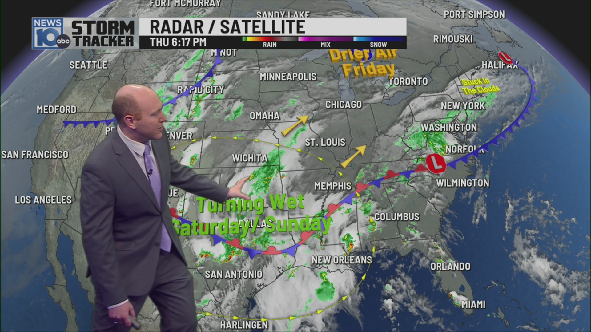 Thursday evening forecast