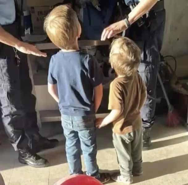 Mother arrested after brothers, 5 and 3, 'blindfolded and abandoned' in ...