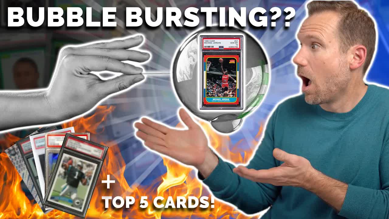 Is the sports card bubble bursting?👀 + Top 5 cards going up!🔥