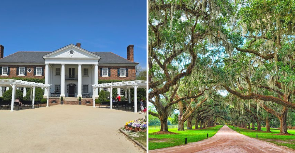 Walking the Avenue of Oaks at Boon Hall, South Carolina and feeling ...