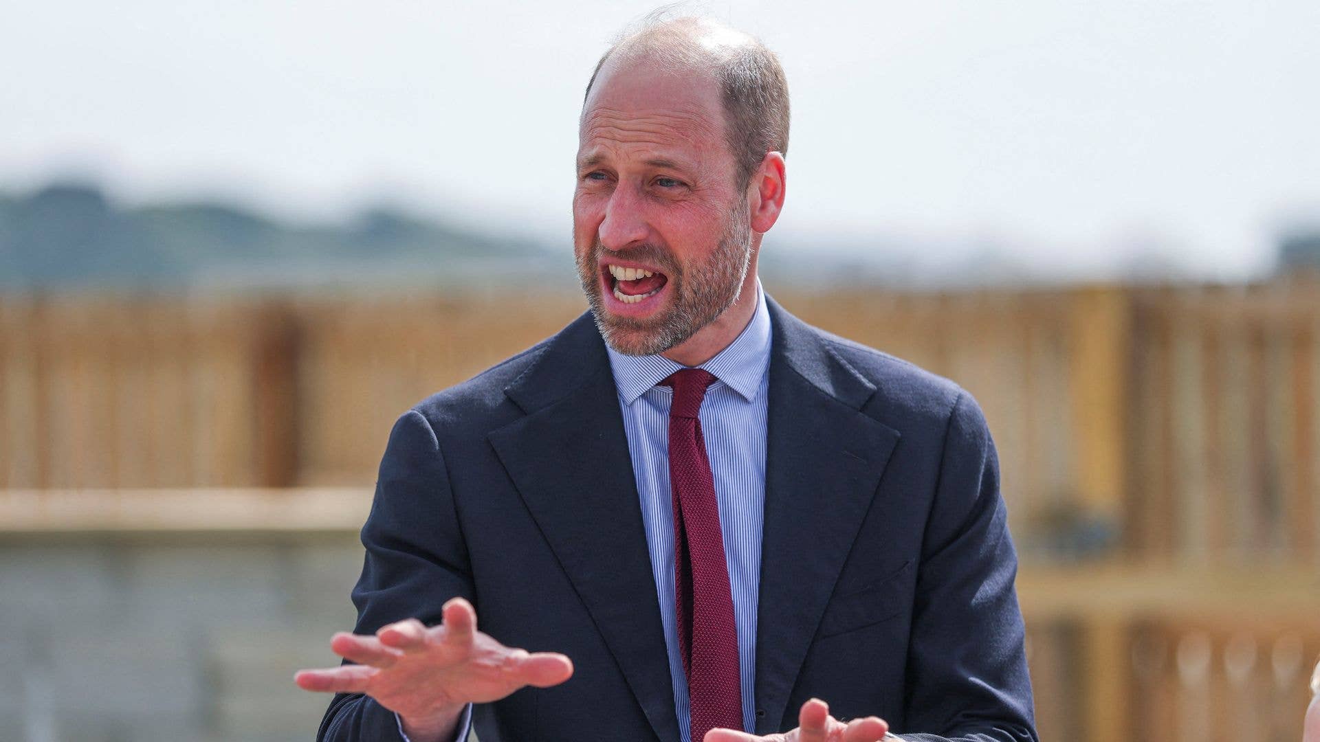 Croaky Prince William sports a hoarse voice as he resurfaces after late ...