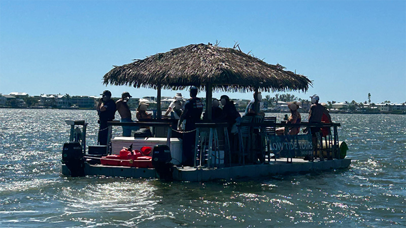 Floating tiki hut among 2 illegal charters terminated by Coast Guard