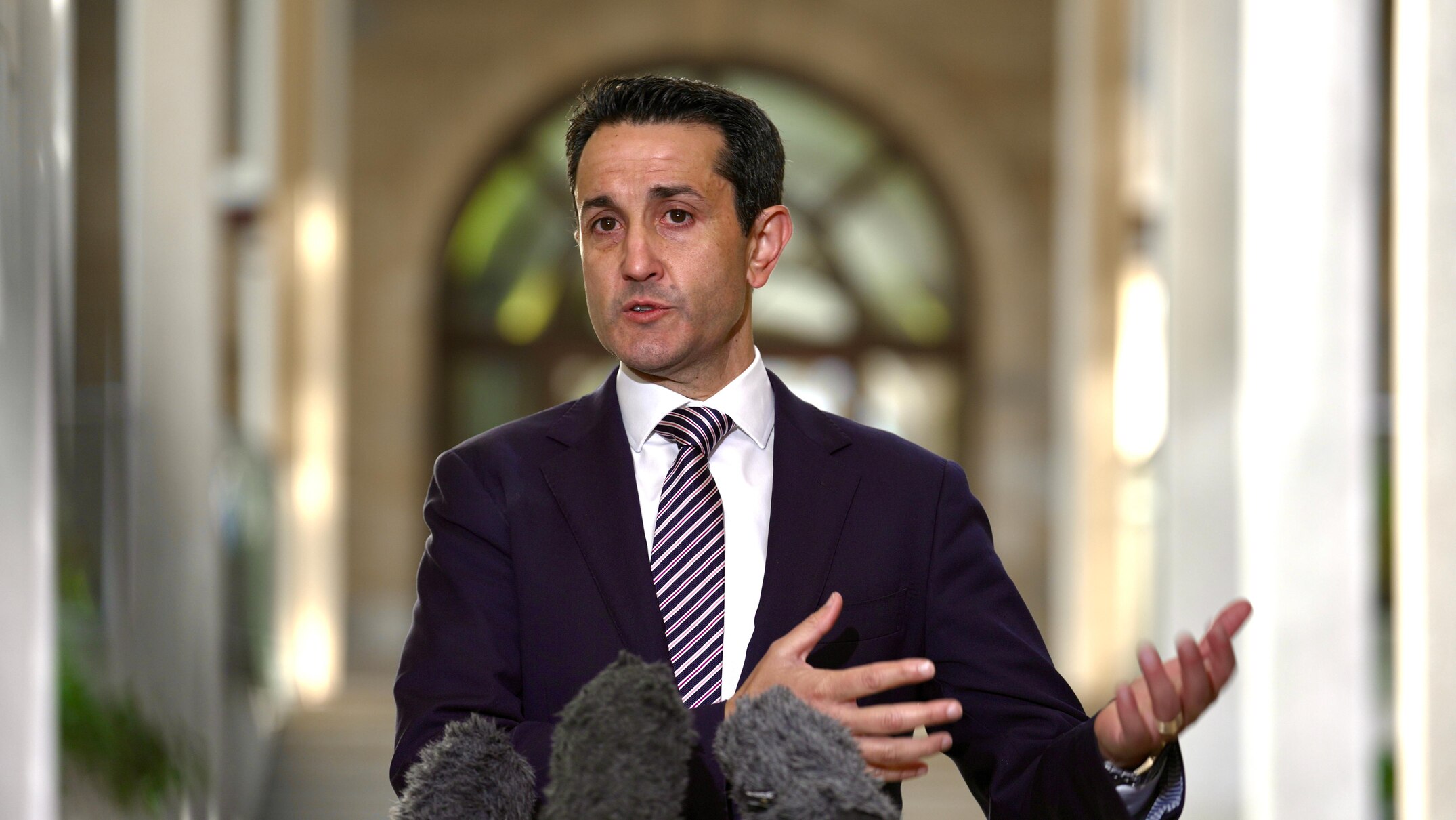 David Crisafulli questioned over Olympics minister Tim Mander's police ...