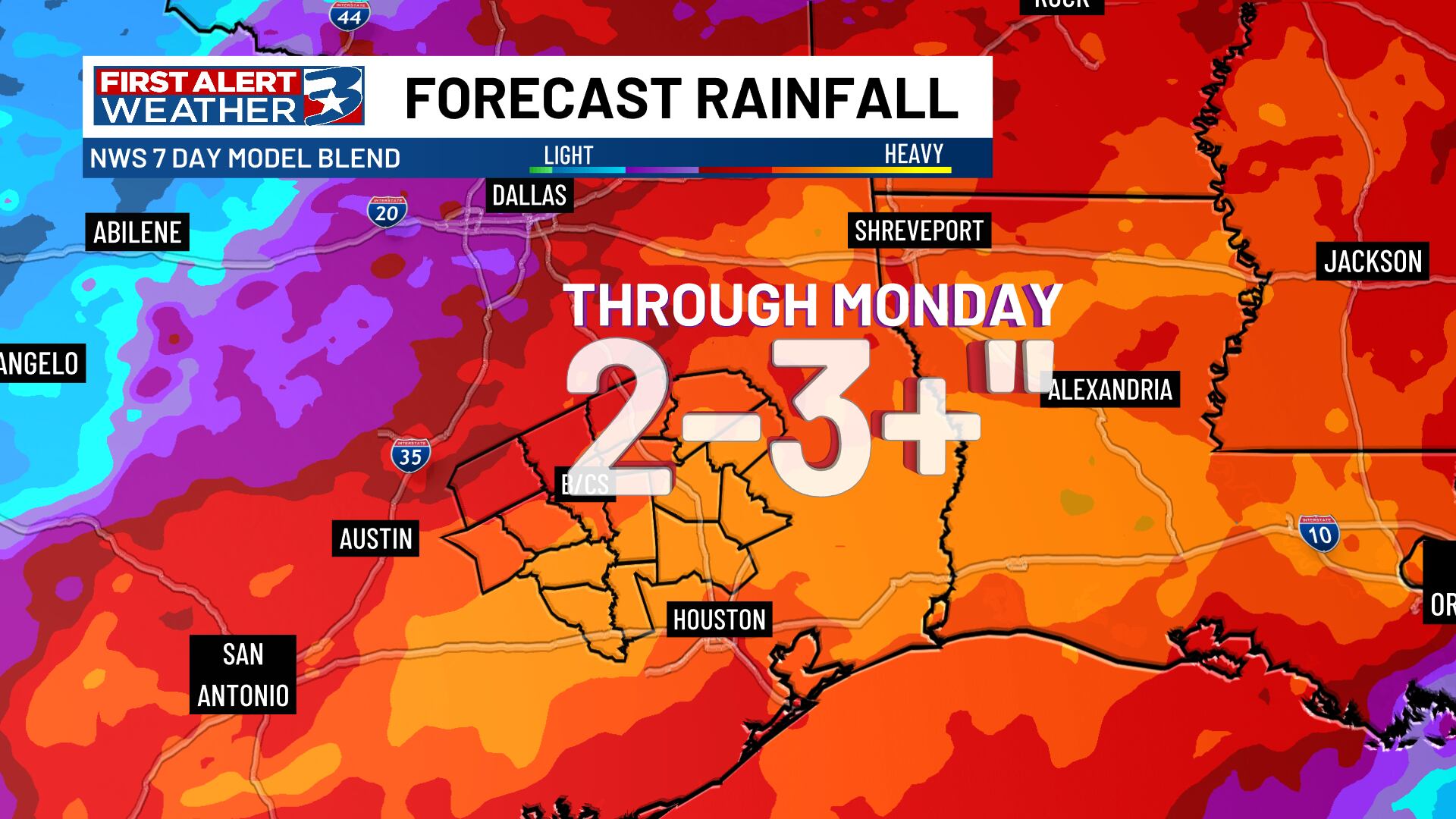 Daily rain chances continue through the holiday weekend