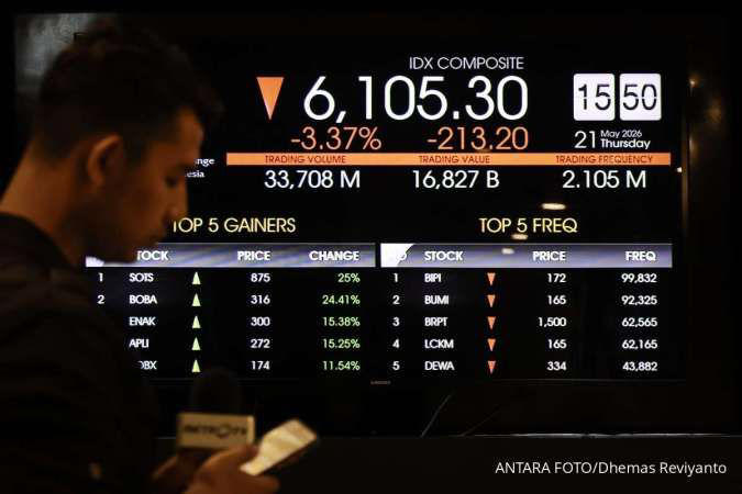 IHSG ambruk 8,35% ke 6.162, cek saham net sell terbesar asing sepekan ...