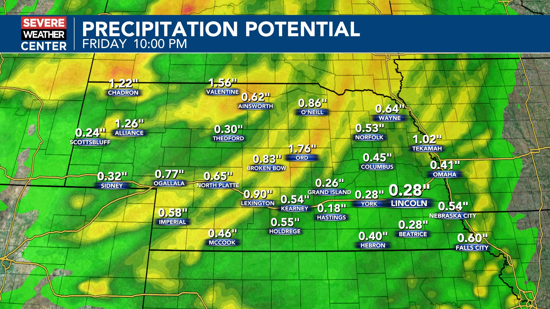 Widespread rain, storms west overnight meander closer to home Friday