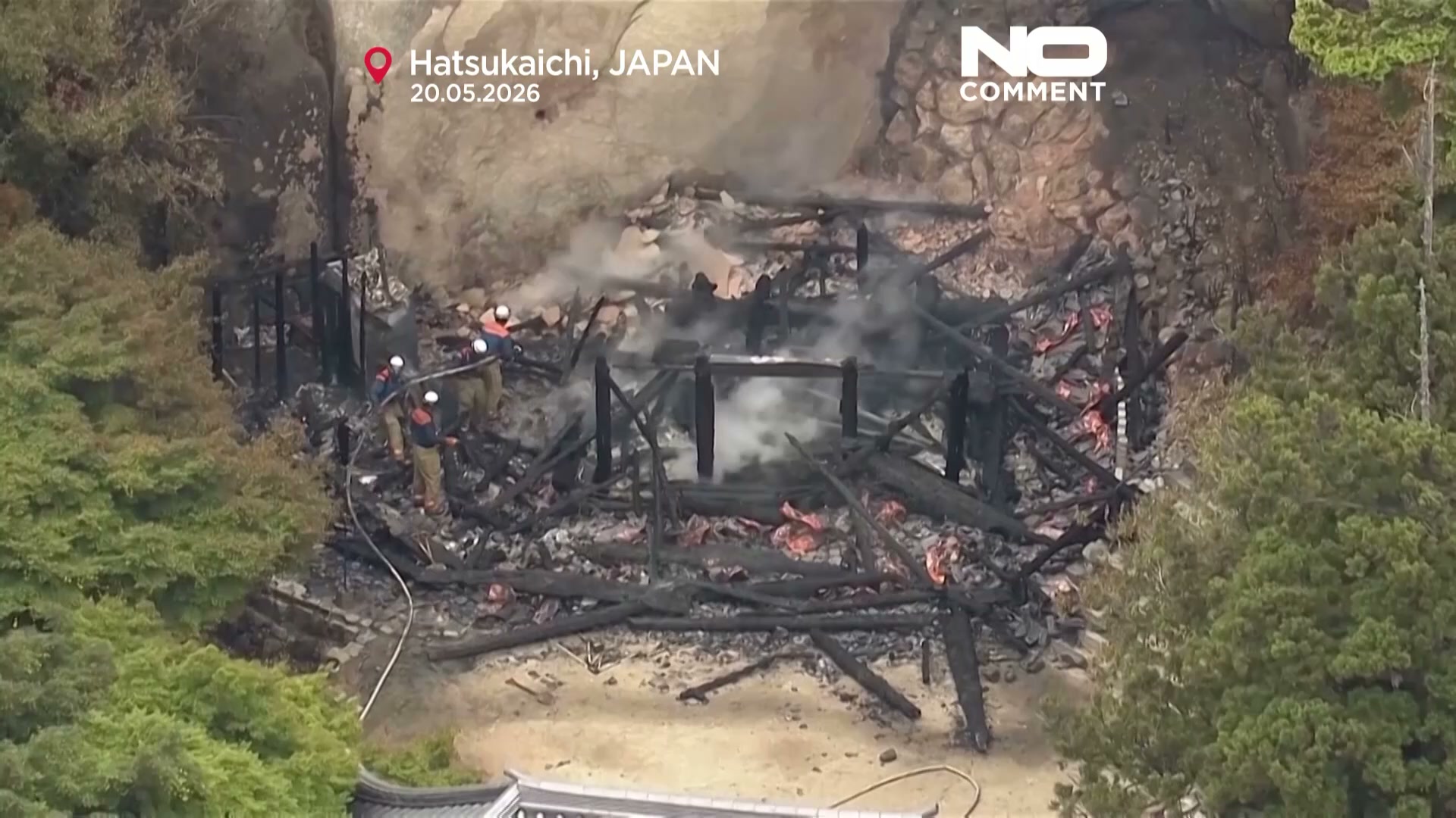 Ancient Buddhist hall with 1,000-year-old 'eternal flame' burns in Japan
