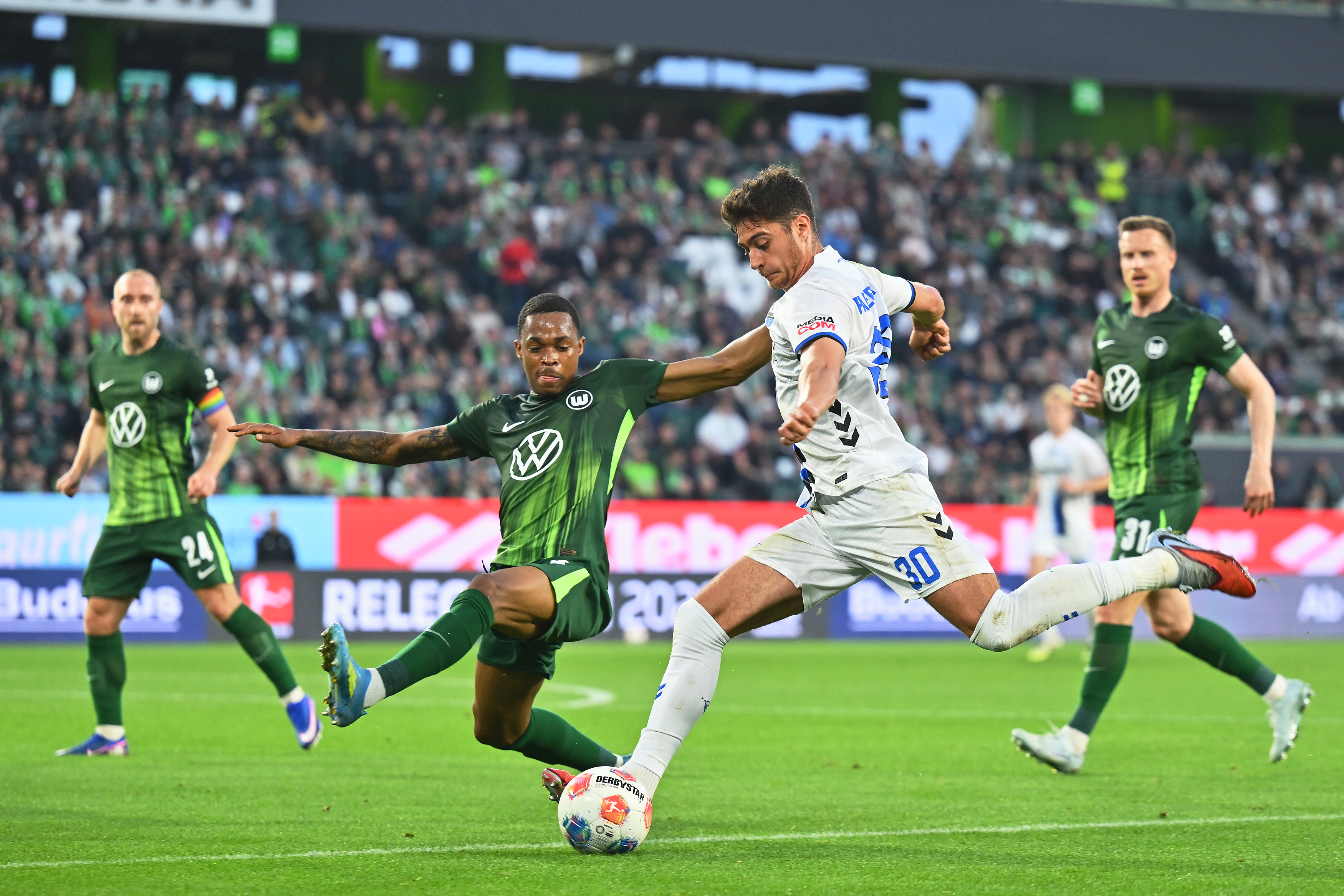 Eriksen on verge of relegation with Wolfsburg after 0-0 playoff draw ...