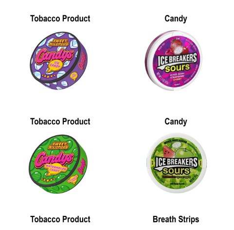 FDA warns of tobacco products resembling candy. See them side-by-side
