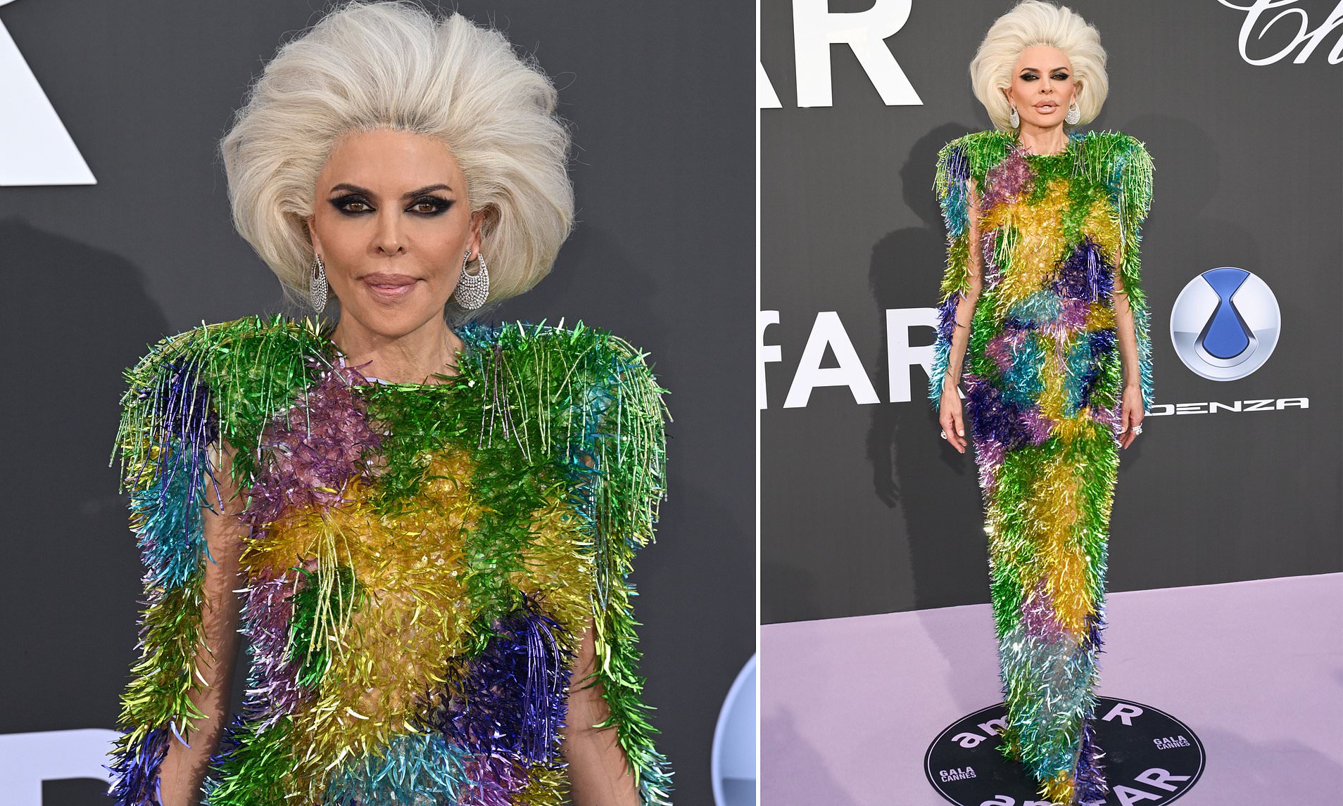 Lisa Rinna debuts hair-raising new look as she arrives at Cannes amfAR ...