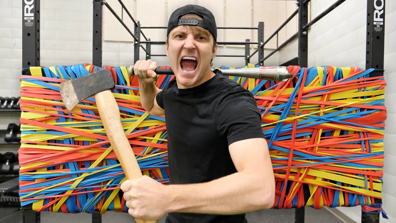 Can 100 layers of rubber bands stop anything?