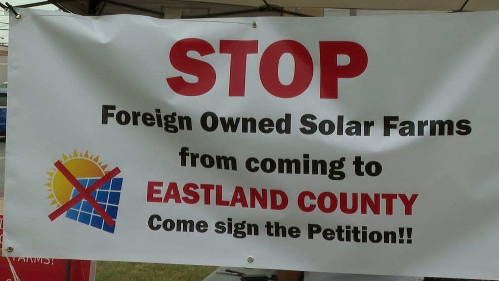 Eastland County women launch petition opposing foreign-owned solar farms