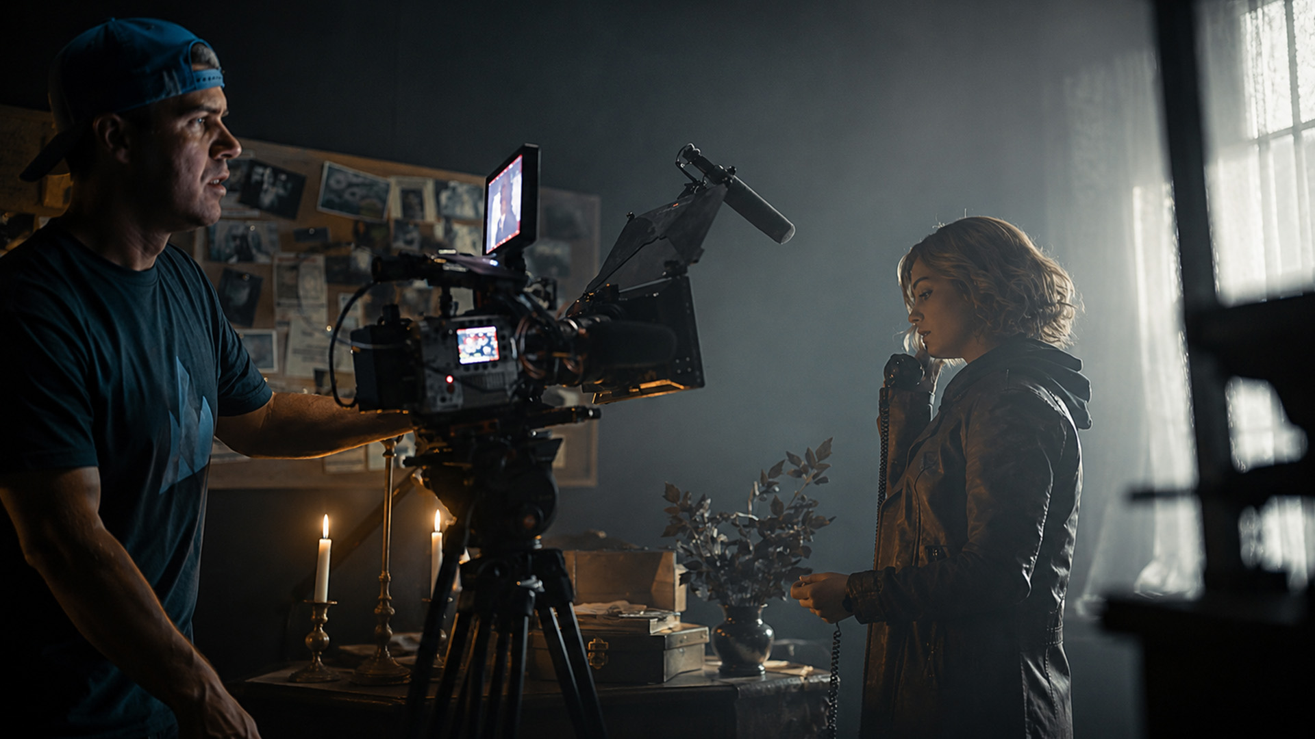 How a Resident Evil style scene is filmed in real life