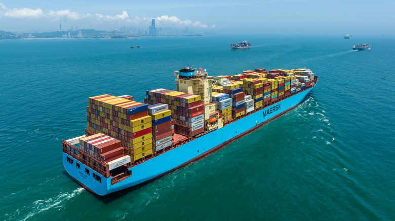 What happens to shipping containers that fall overboard?