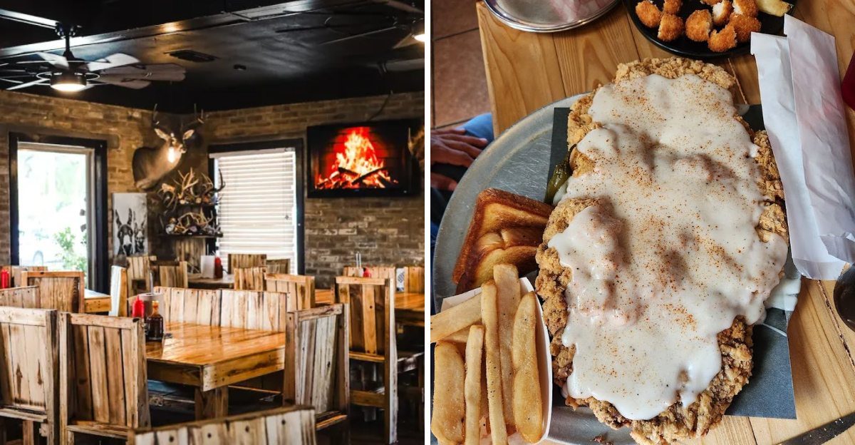 A Texas restaurant where big portions and casual small-town atmosphere ...