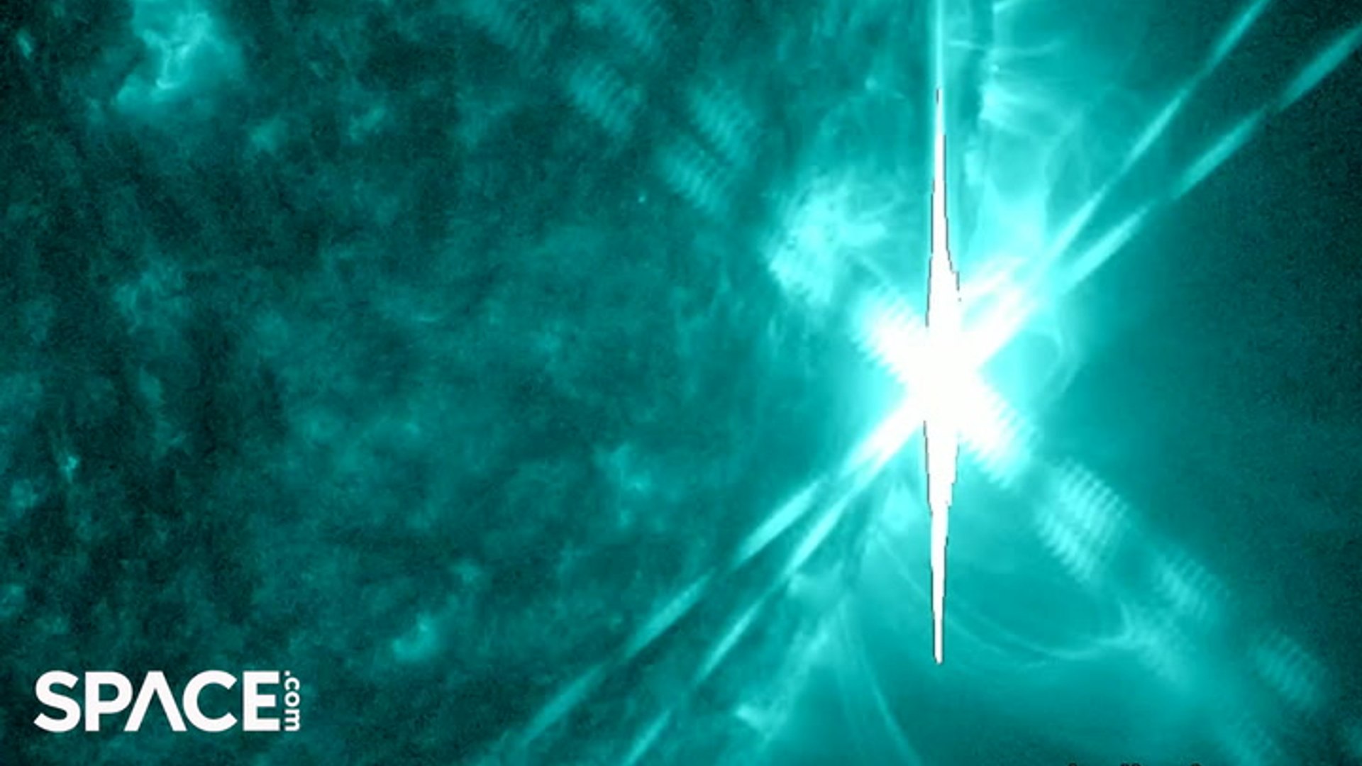 An active sunspot blasted a major X8.7 class solar flare