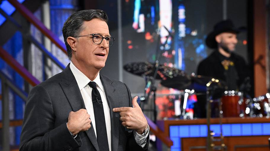Profane message left outside Late Show hours before Stephen Colbert's ...