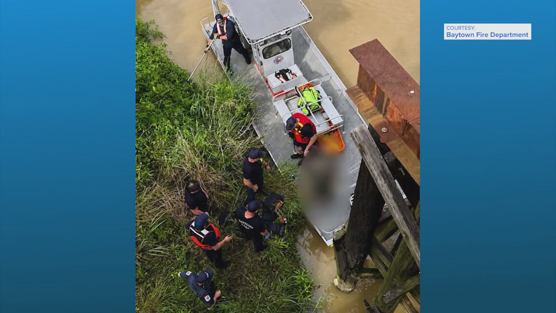 13-year-old girl safe after being rescued from Cedar Bayou