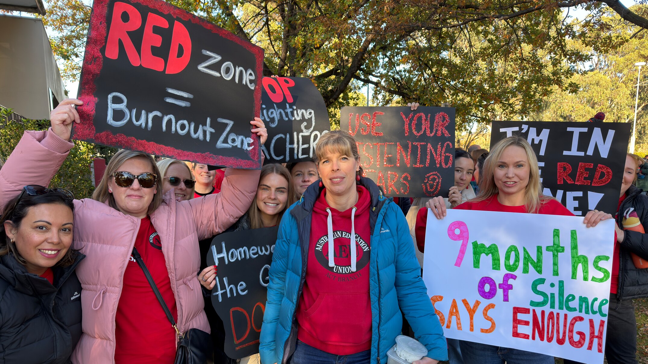 Full-day strike flagged for June as Canberra public school teachers ...