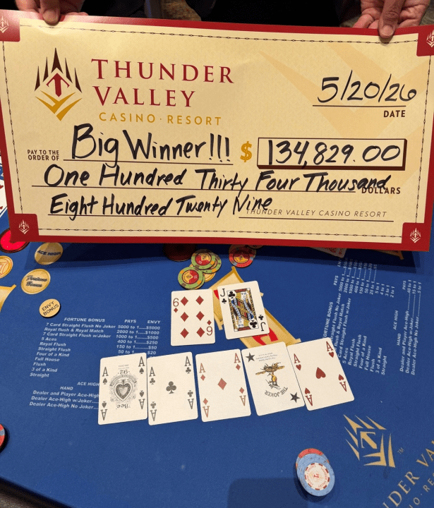 1 hand, $134K richer: Pai Gow player hits massive jackpot at Thunder ...
