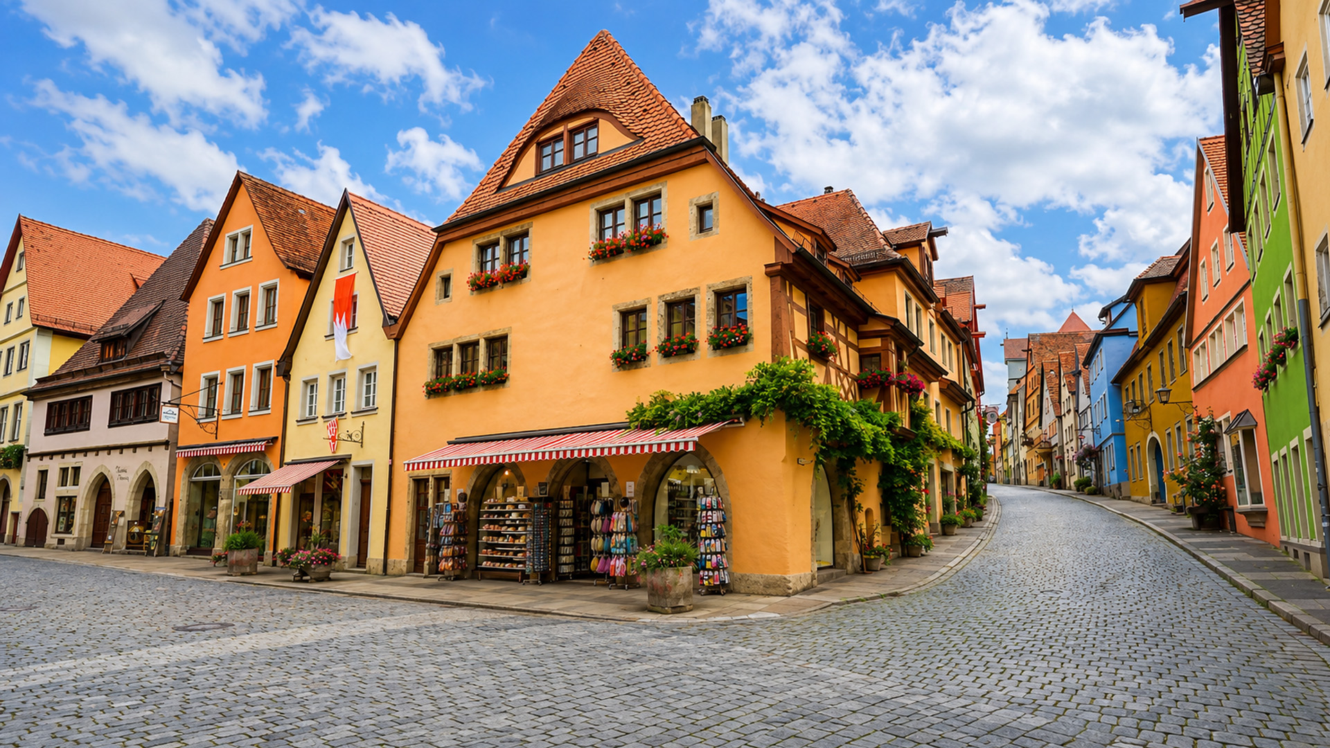 Rothenburg ob der Tauber loistaa historiallisella saksalaisella ...