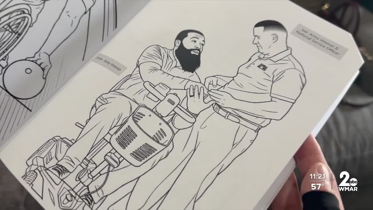 Army veteran with MS featured in coloring book raising awareness
